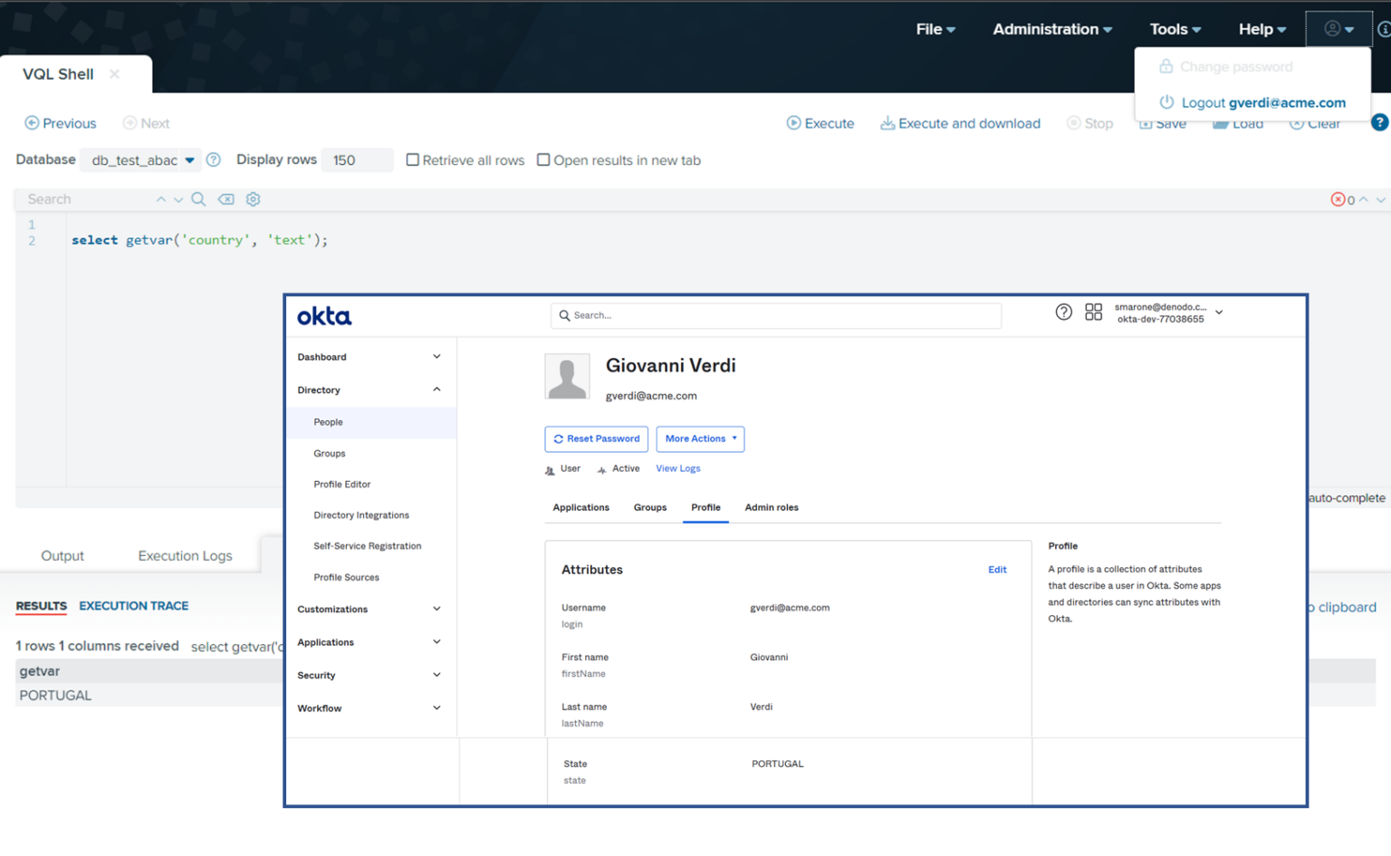 Attribute Based Access Control And Global Security Policies In The